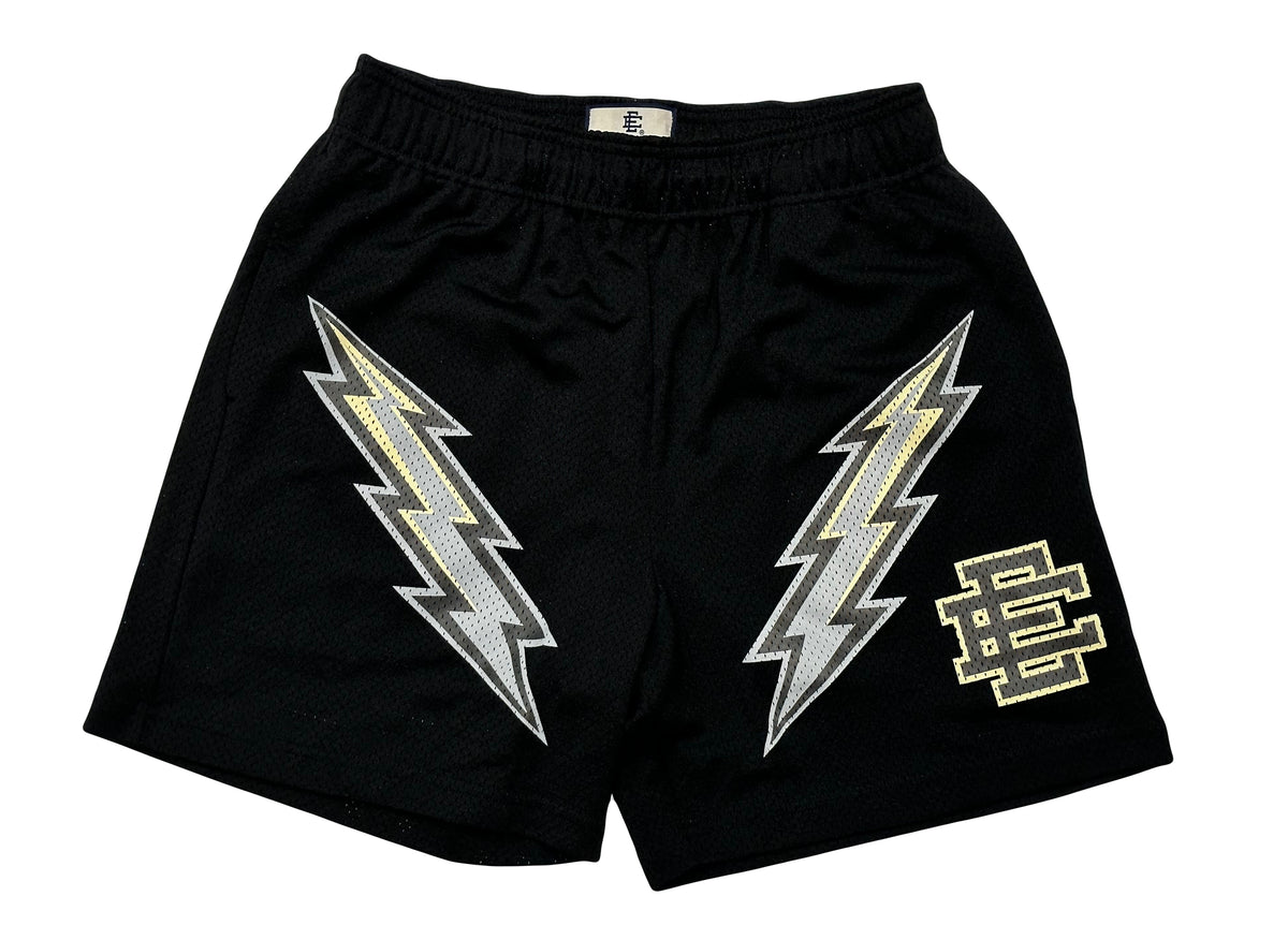 Eric Emanuel EE Basic Lightning Bolt Short Black/Gold/Grey – The Ballgame