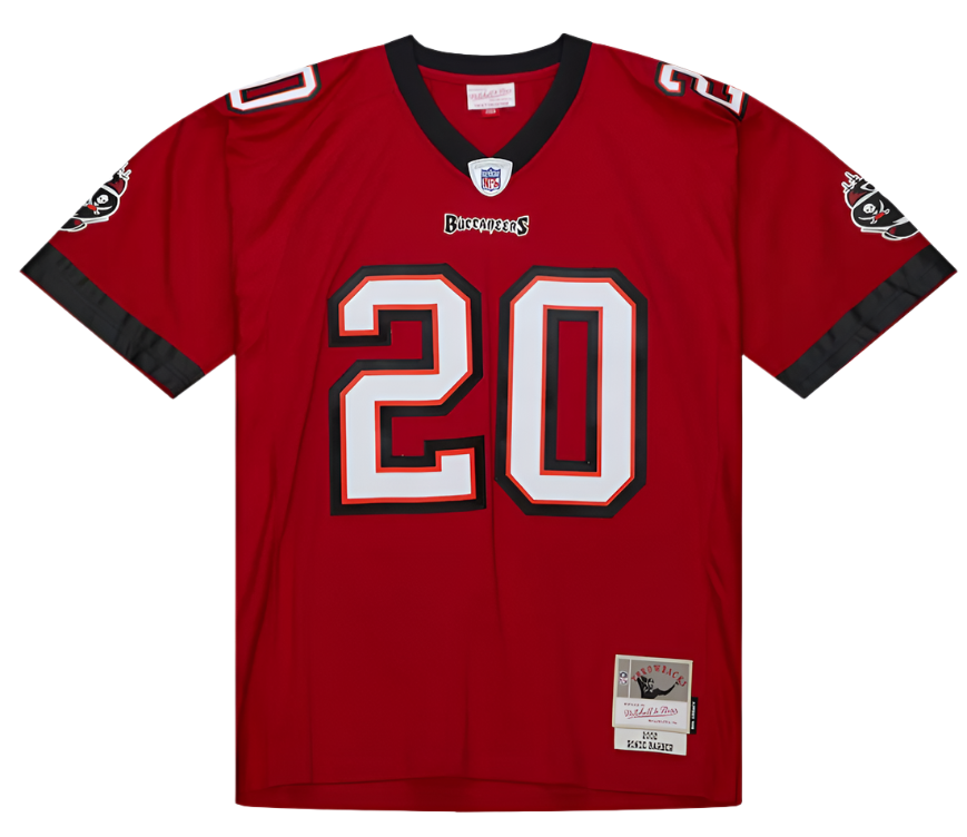 Mitchel & Ness Ronde Barber Red Tampa Bay Buccaneers 2002 Legacy Jerse ...