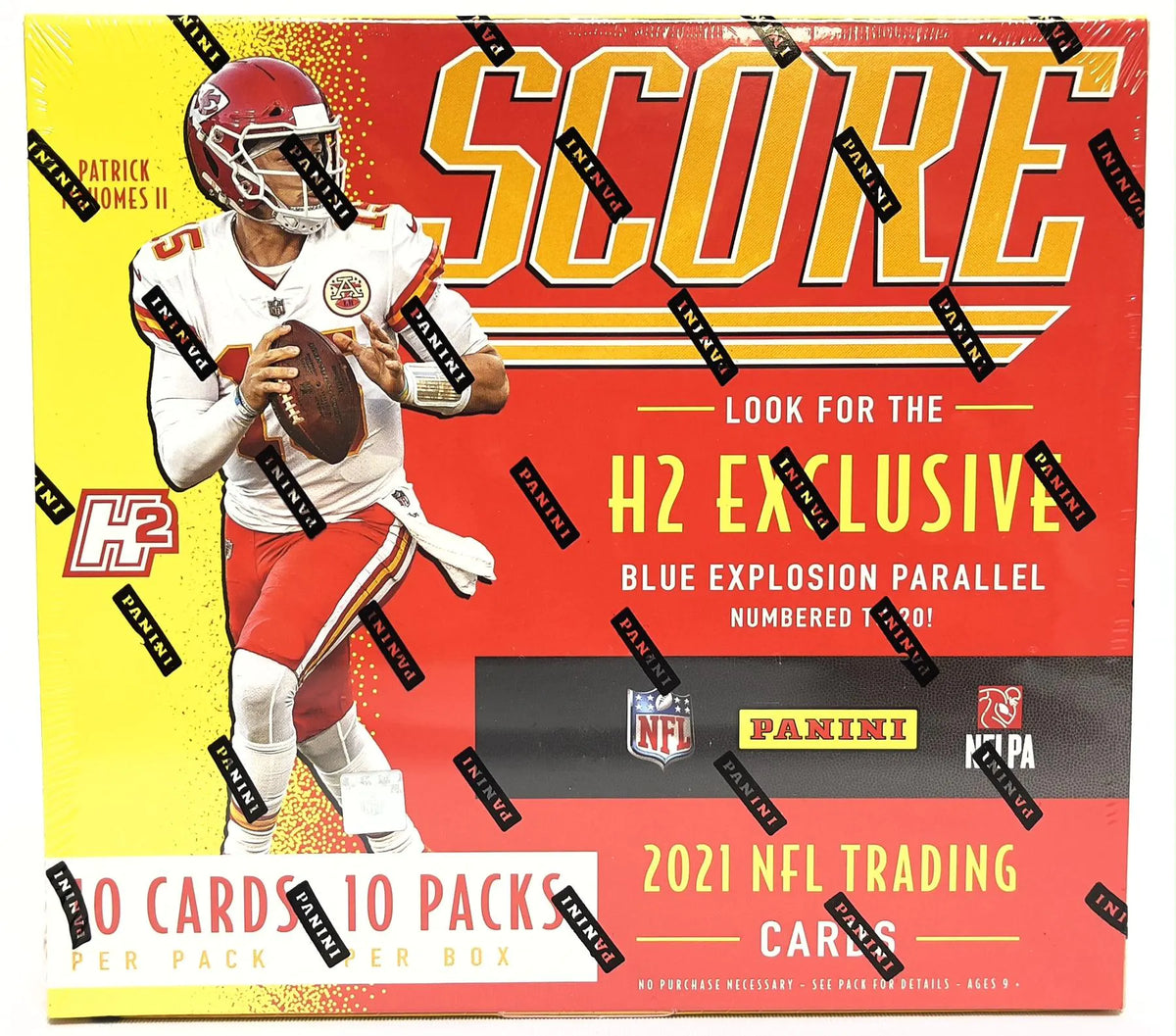 2021 Panini Score Football H2 Hobby Hybrid Box – The Ballgame