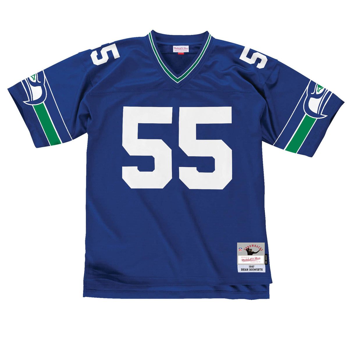 Mitchell and Ness Legacy Brian Bosworth Seattle Seahawks 1987 Jersey ...