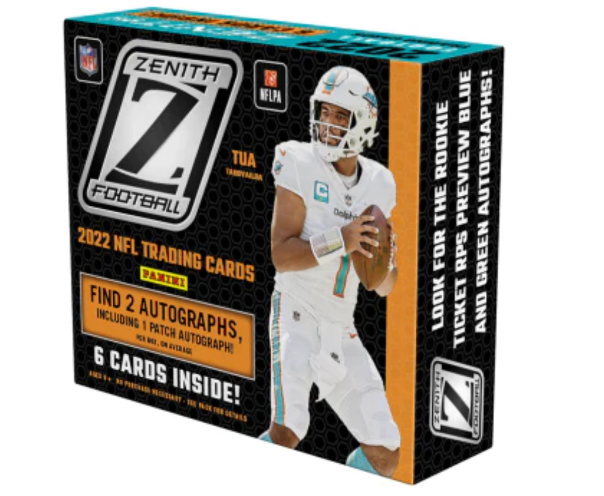 2022 Panini NFL Zenith Football Hobby Box – The Ballgame